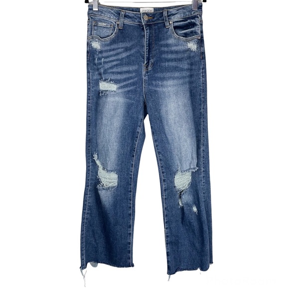 Insane Gene | Jeans | Insane Gene Wide Leg Distressed Flare Raw Hem ...